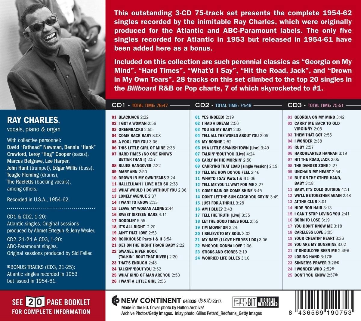 The Complete 1954-1962 Singles, Ray Charles | CD (album) | Muziek | bol.com