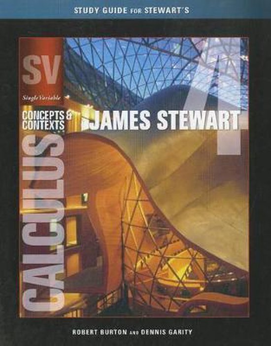 Study Guide for Stewart's Single Variable Calculus: Concepts and ...