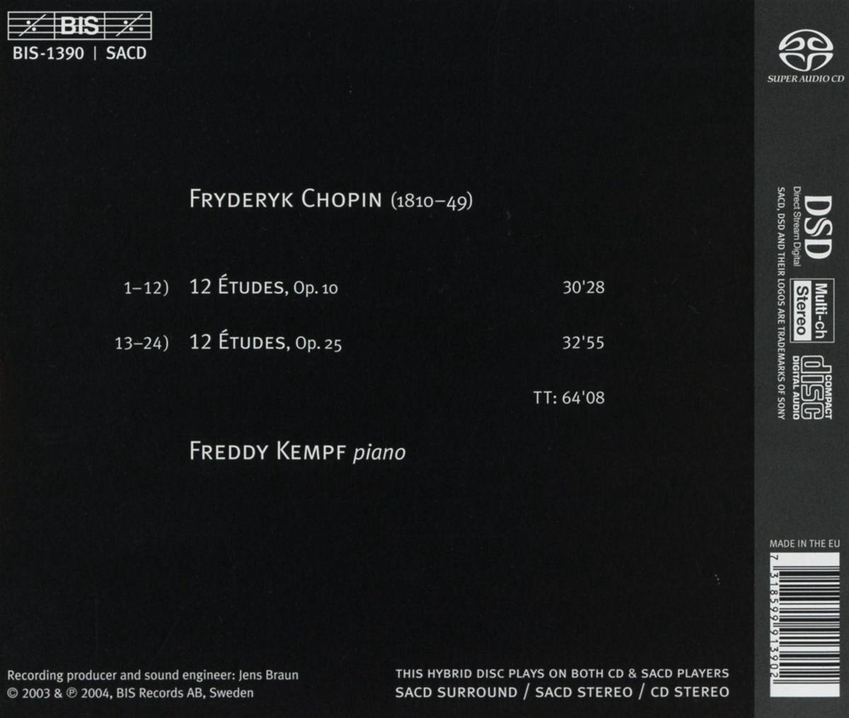 Freddy Kempf - Études Op.10 & 25 (CD), Freddy Kempf | Muziek | bol.com