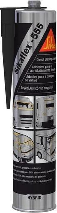 Beglazingslijm SIKA Sikaflex 555 - Zwart - 300ml | bol