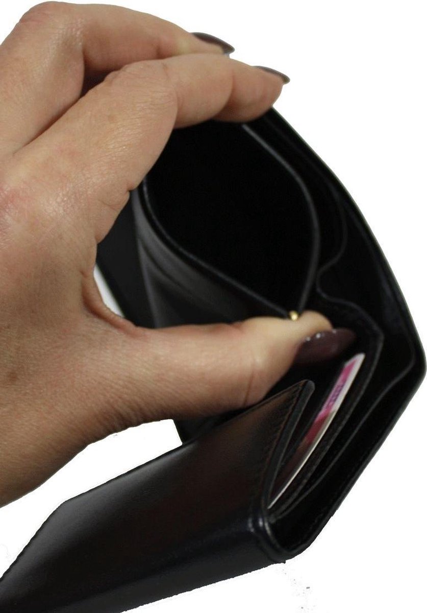 Knijp portemonnee leer | bol.com