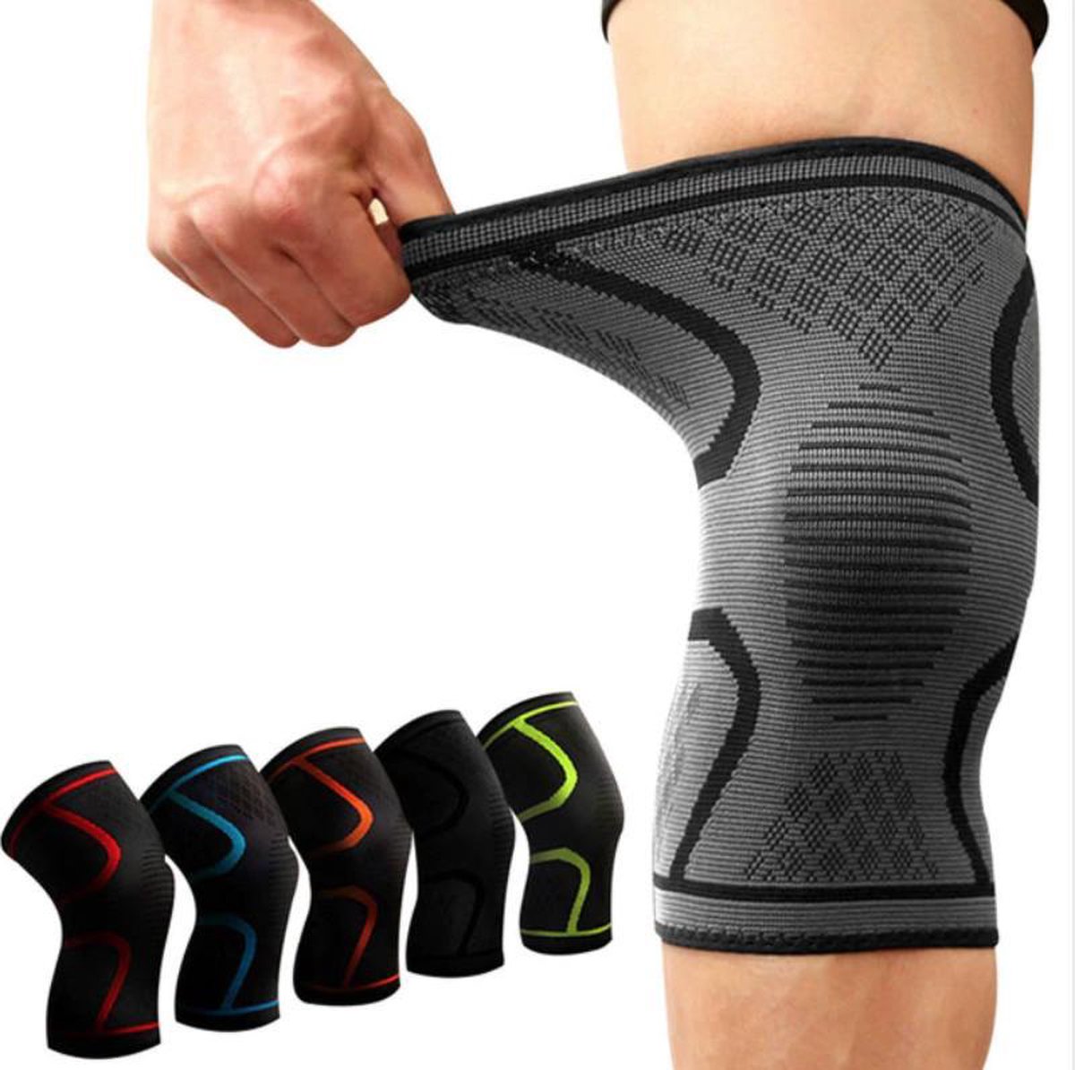 Compressie Knie Brace - Elastisch Bandage - Band - Strap - Sleeve ...