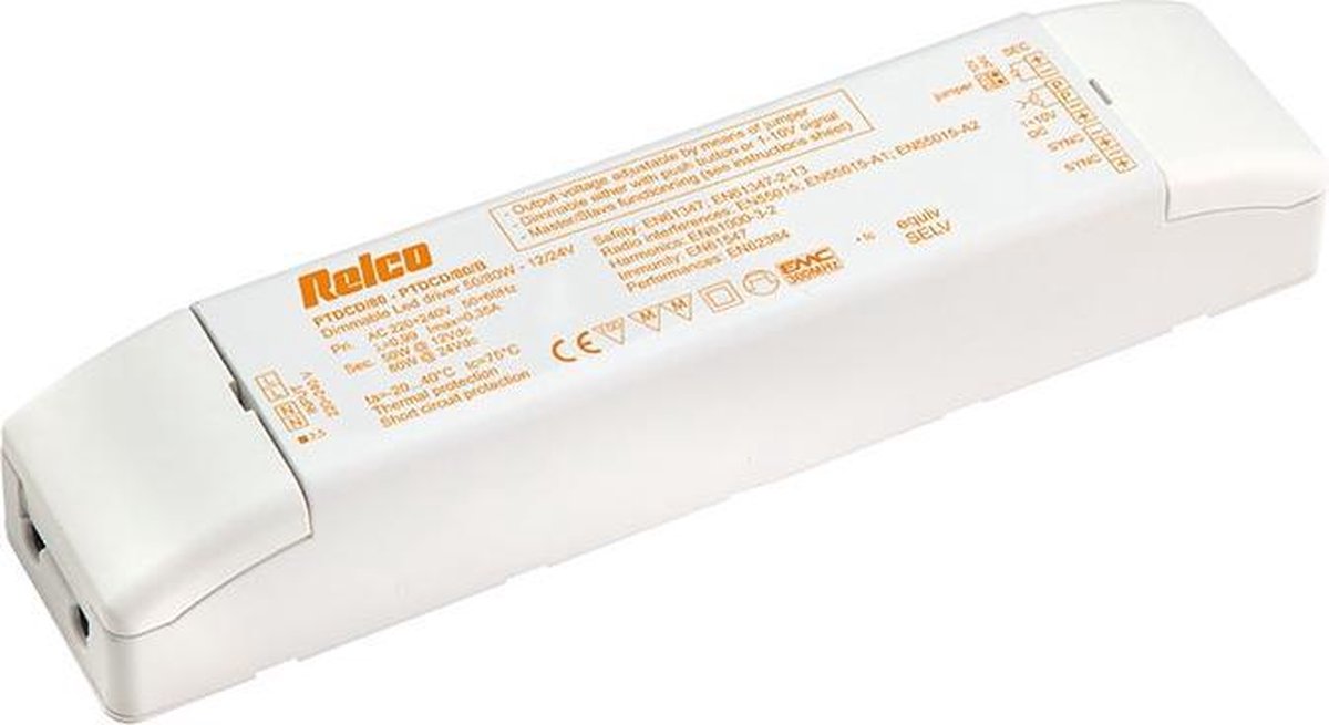 bol.com | Relco LED driver MINILED 12/24V 80W 0-10V+PULS