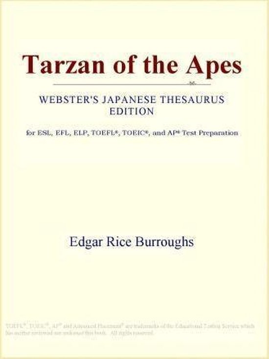 Tarzan of the Apes (Webster's Japanese Thesaurus Edition) (ebook), Icon ...
