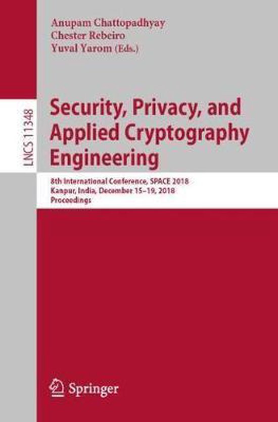 Security, Privacy, and Applied Cryptography Engineering | 9783030050719 ...