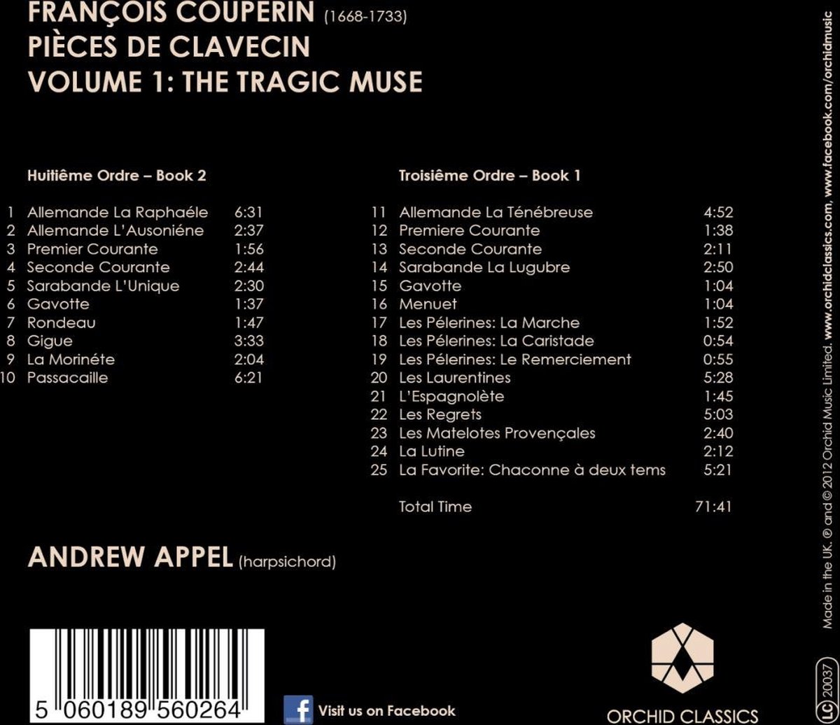 Andrew Appel - The Tragic Muse - Pièces De Claveci (CD), Andrew Appel ...