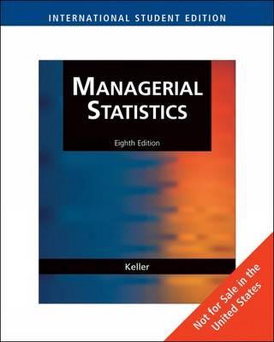 Managerial Statistics | 9781408009284 | Gerald Keller | Boeken | bol