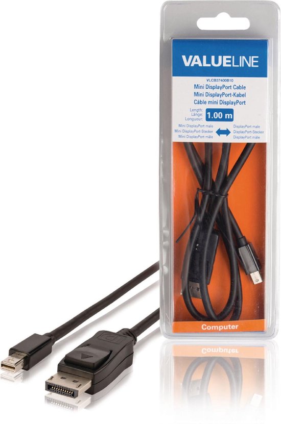 Valueline VLCB37400B10 Mini-displayport-kabel Mini-displayport ...
