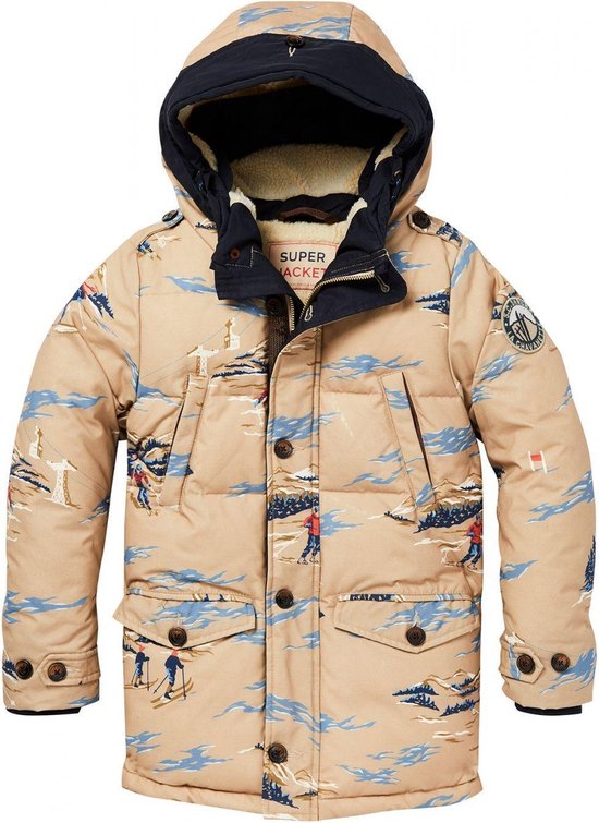 Scotch Shrunk Mannen jacks Scotch Shrunk Quilted jacket with hood ...