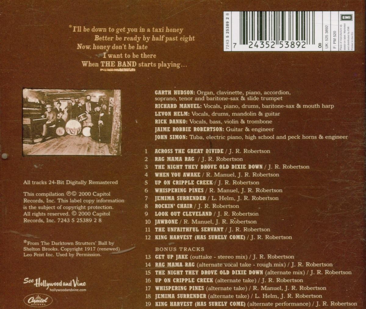 The Band (Remastered), The Band | CD (album) | Muziek | bol.com