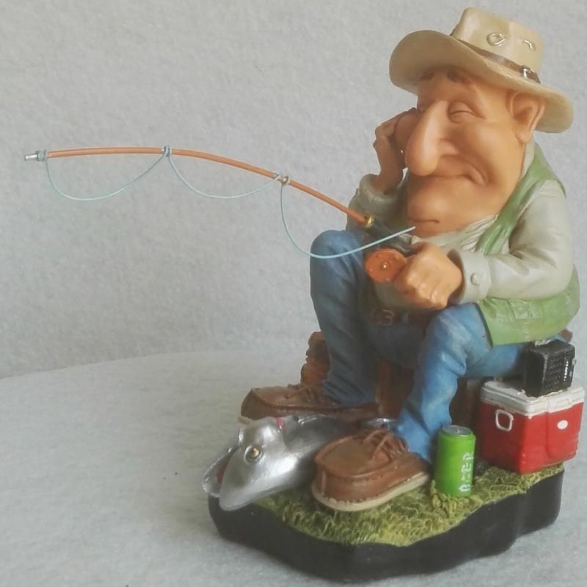 Visser - sportvisser - beeldje – polyresin – hobby – funny sports ...