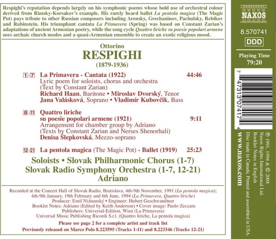 Slovak Philharmonic Orchestra - La Primavera (CD), Srso | Muziek | bol.com