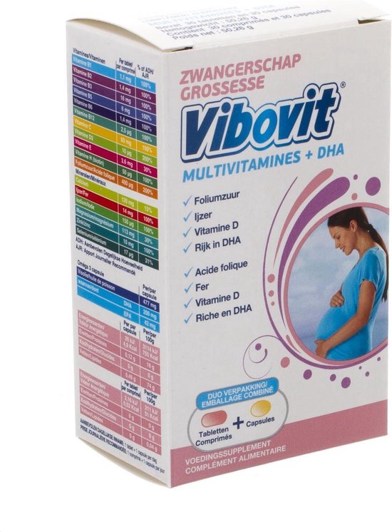Vibovit Zwangerschap 30 tabletten + 30 capsules | bol.com