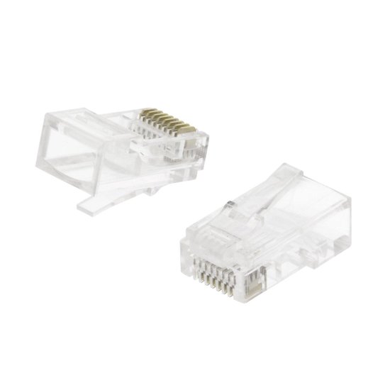 Connector RJ45 Solid UTP CAT5 Male PVC Transparant | bol