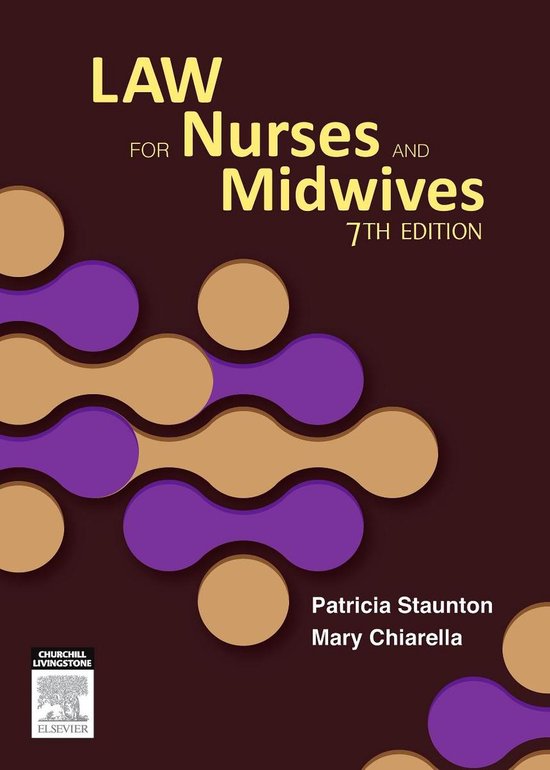 Law for Nurses and Midwives | 9780729541022 | Mary Chiarella | Boeken ...