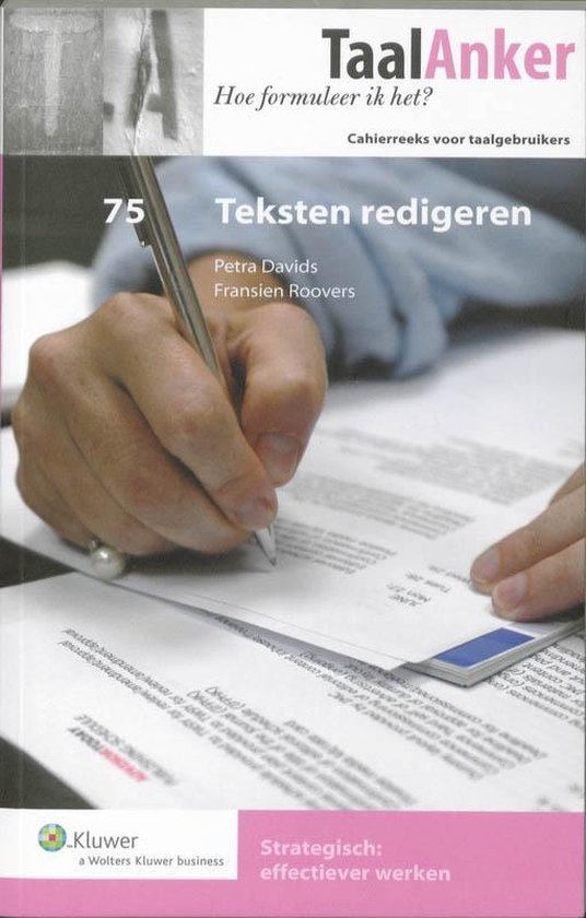 TaalAnker hoe formuleer ik het? 75 - Teksten redigeren | 9789013066579 ...
