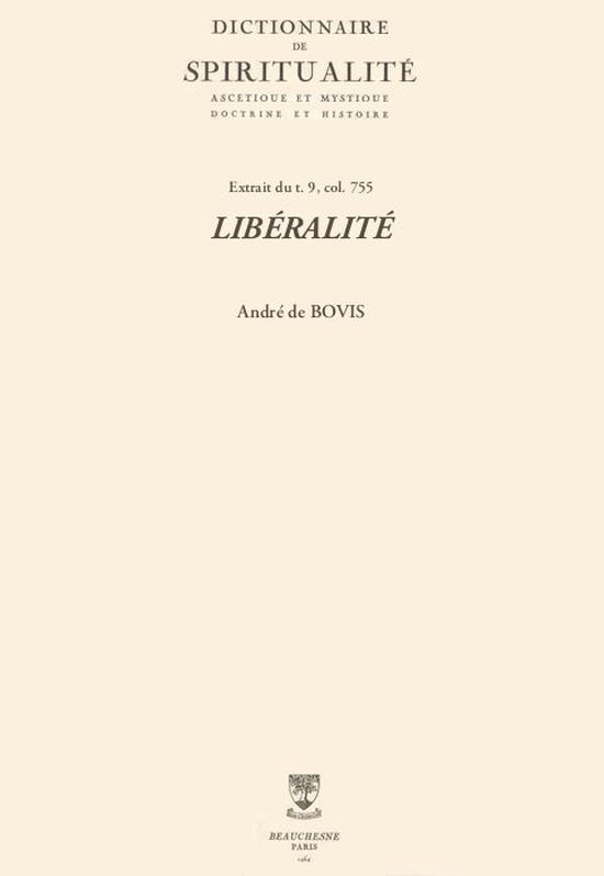 LIBÉRALITÉ (ebook), André de Bovis | 9782701083162 | Boeken | bol.com