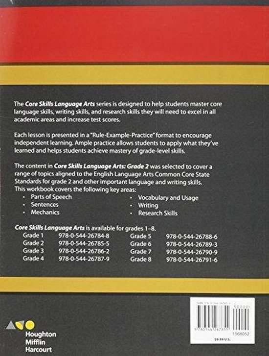 Steck-Vaughn Core Skills Language Arts | 9780544267855 | Houghton ...