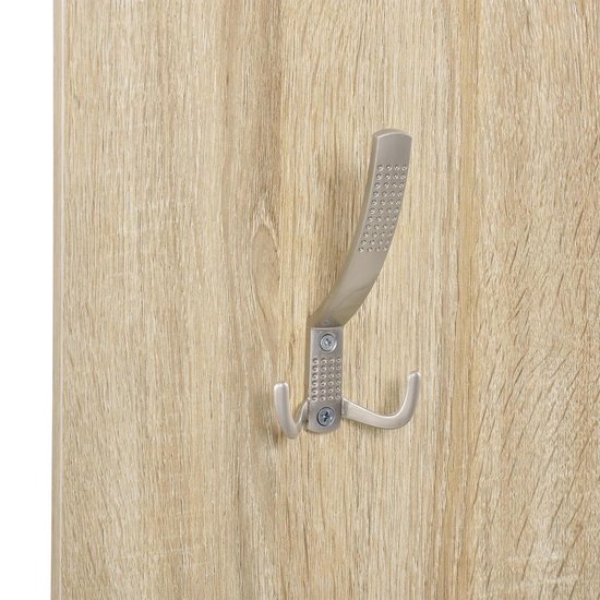 Schoenenkast met spiegel en kapstok - Sonoma eiken look | Bestel nu! Schoenenkast met spiegel en kapstok - Sonoma eiken look | Bestel nu!