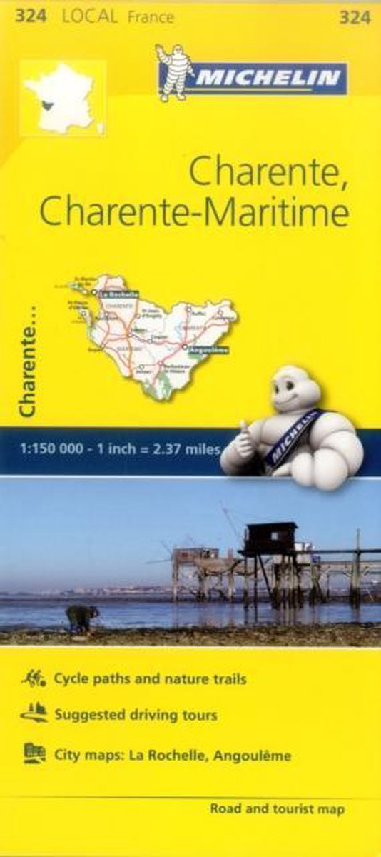Charente Charente Maritime Map, Michelin | 9782067210363 | Boeken | bol.com