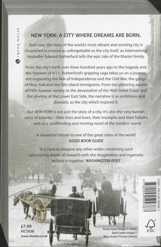 New York, Edward Rutherfurd | 9780099509387 | Boeken | bol.com