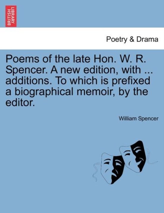 Poems of the late Hon | 9781241036423 | William Spencer | Boeken | bol