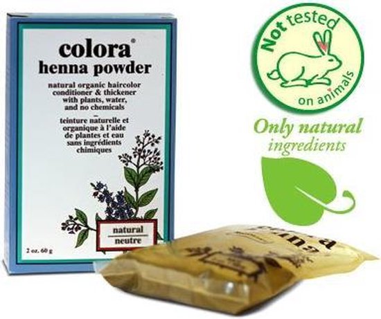 Colora Henna Powder Bruin 60ml haarkleuring | bol.com