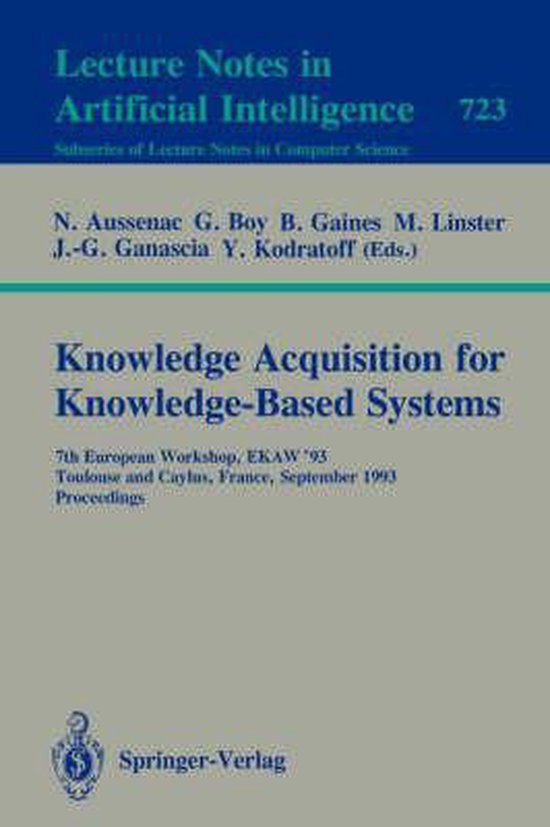 Knowledge Acquisition for Knowledge-Based Systems | 9783540572534 ...