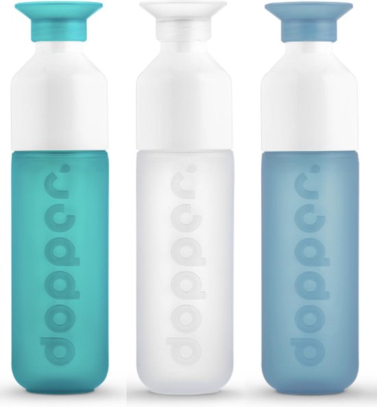 Dopper - trio 3 kleuren - SeaGreen White Lagoon | bol