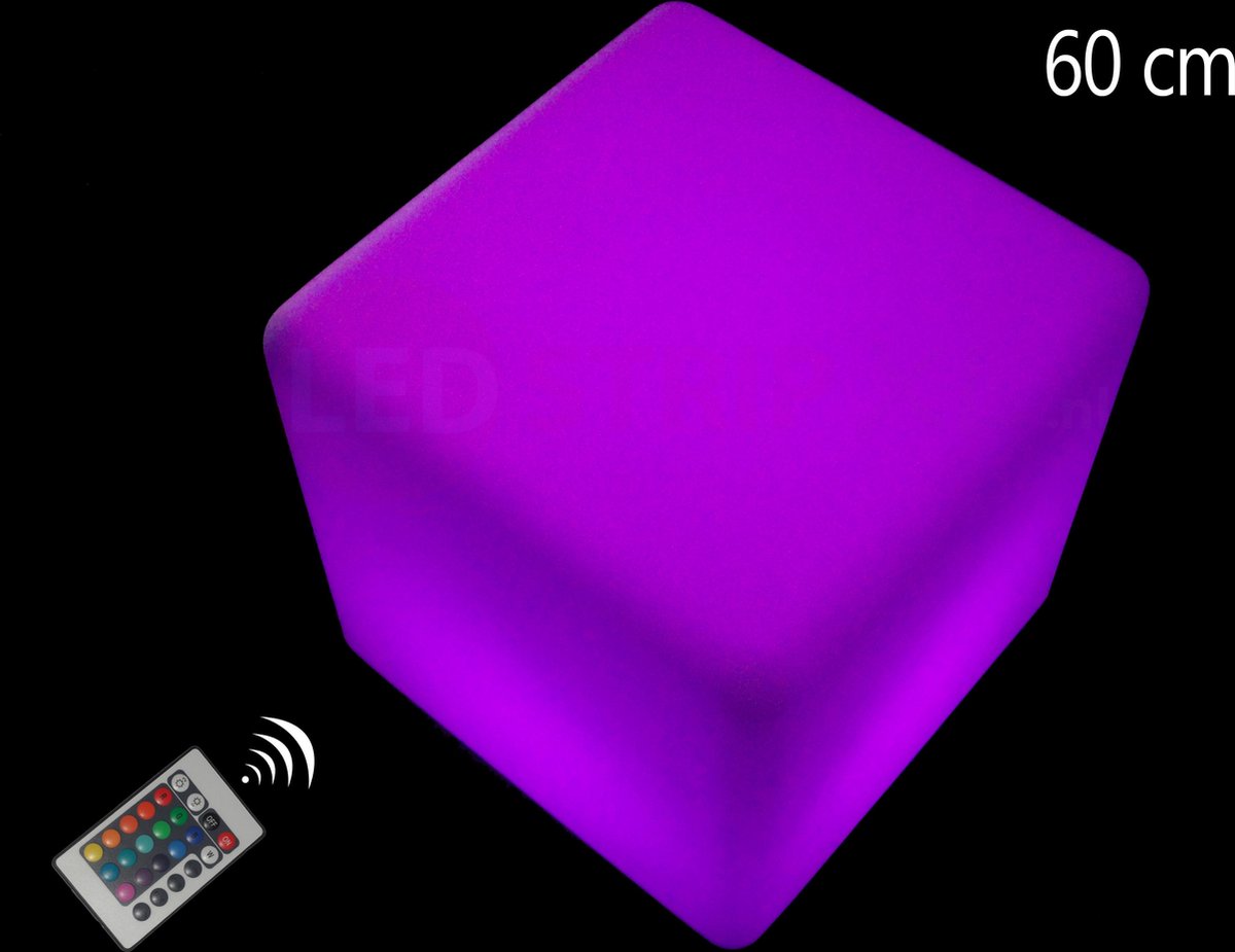 Sfeervolle LED kubus 60CM polythyleen decoratie verlichting met RGB ...