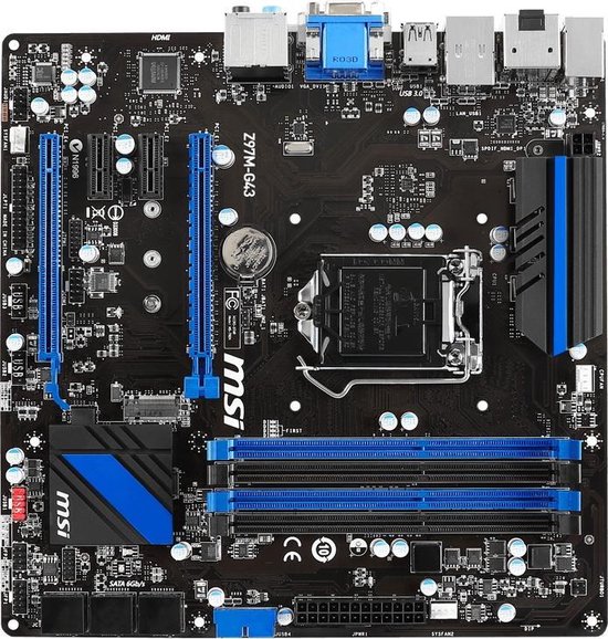MSI Z97M-G43 Intel® Z97 LGA 1150 (Socket H3) micro ATX | bol.com