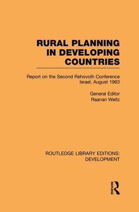 Rural Planning in Developing Countries | 9781138865709 | Boeken | bol