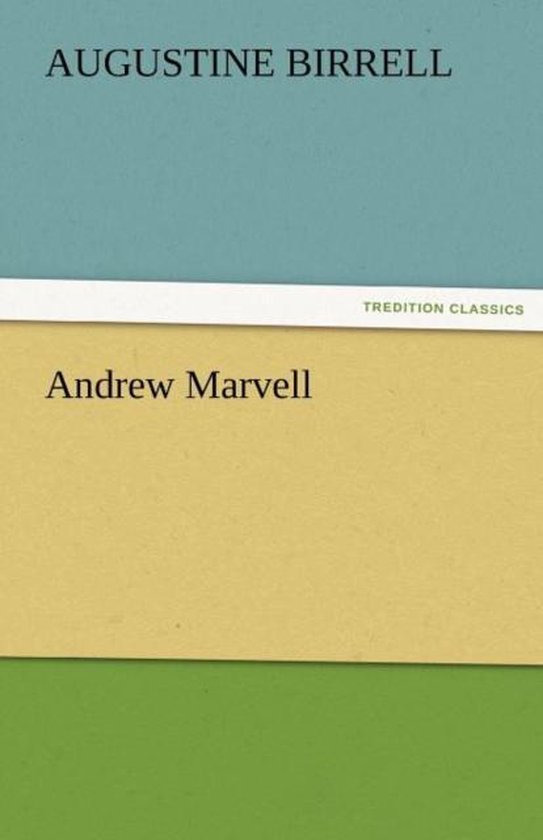 Andrew Marvell | 9783842484061 | Augustine Birrell | Boeken | bol.com