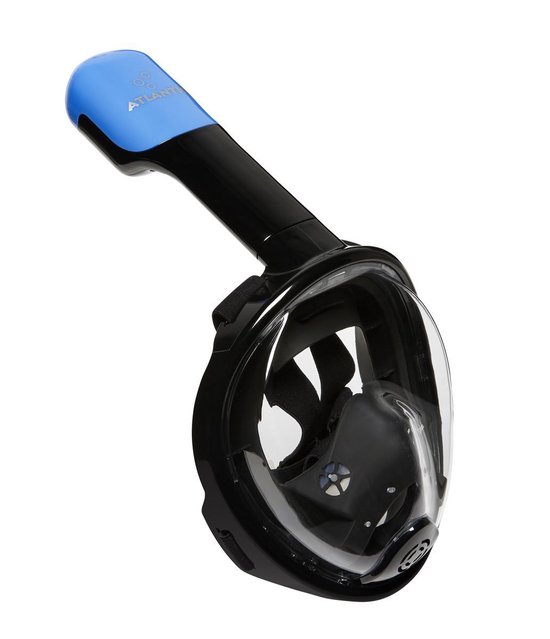 Atlantis Full Face Mask - Snorkelmasker - Kinderen - Zwart/Blauw - XS ...