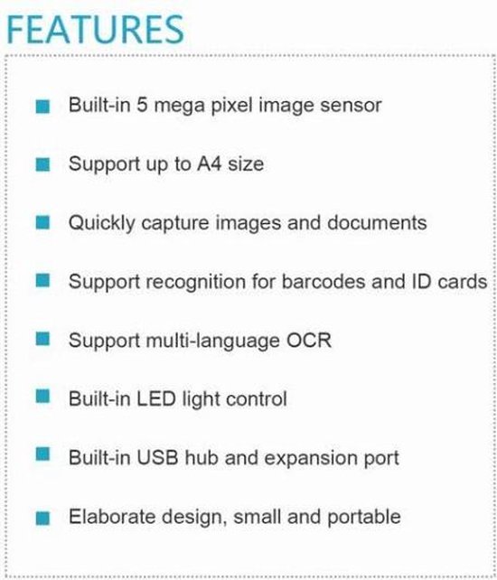 Home Office - VIISAN - Document Camera - Scanner VS5471 | bol
