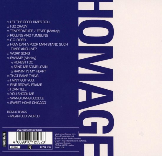 Homage, Blues Band | CD (album) | Muziek | bol