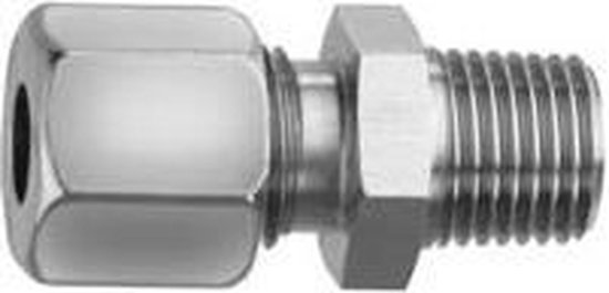 10 mm knel koppeling x 1/2 duims buitendraad | bol.com