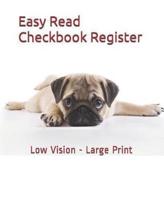 Easy Read Checkbook Register | 9781790871070 | Solutions Marketing ...