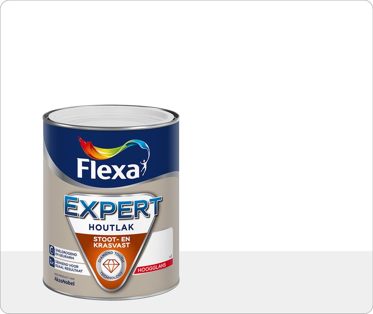 Flexa Expert - Hoogglans Watergedragen Houtlak - Stoot en Krasvast ...
