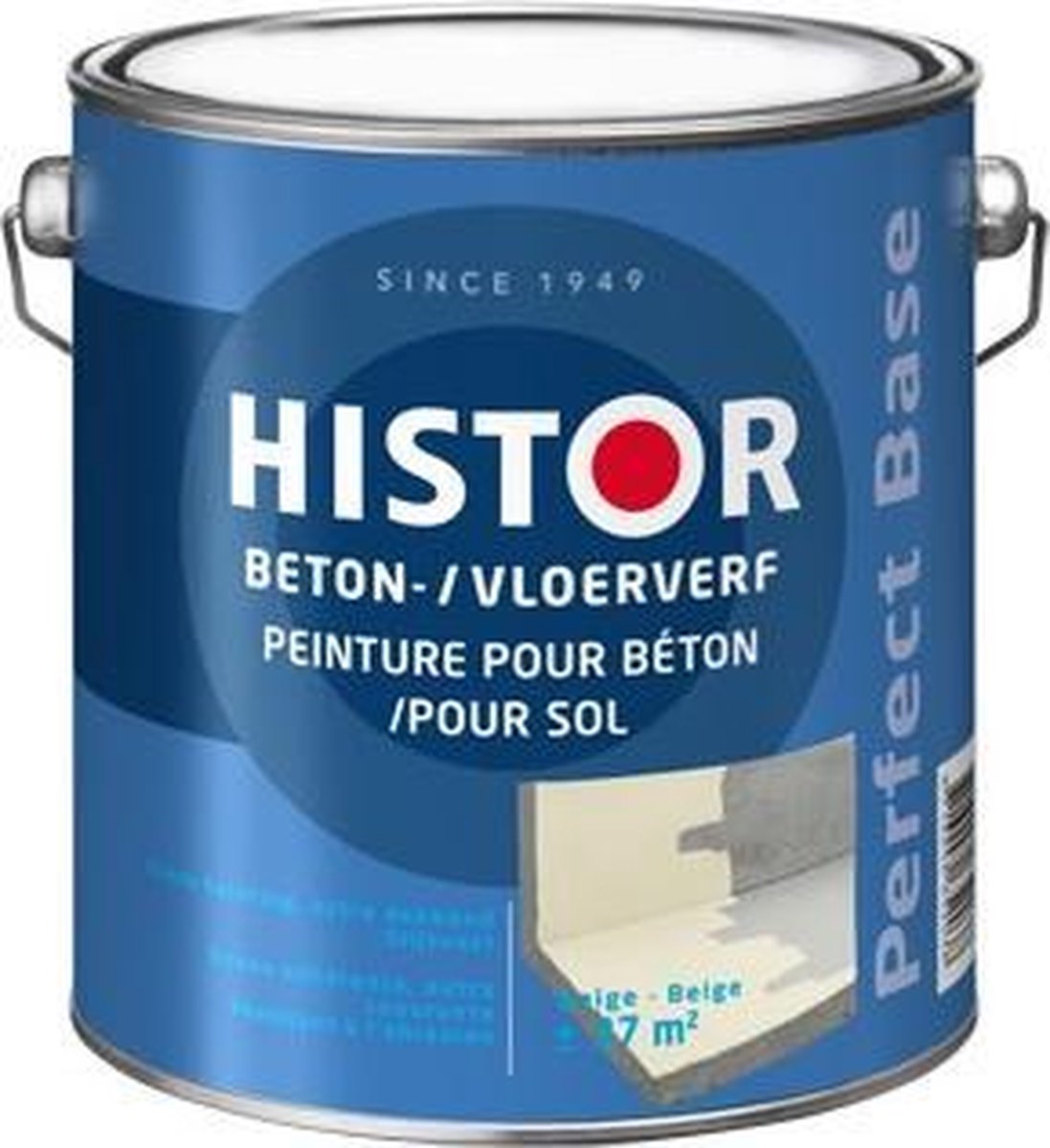 Histor Perfect Base Beton- en Vloerverf 2,5 liter - Beige | bol.com