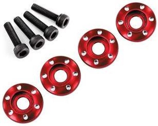 Wheel Screw & Washer Alu Red (4) | bol.com