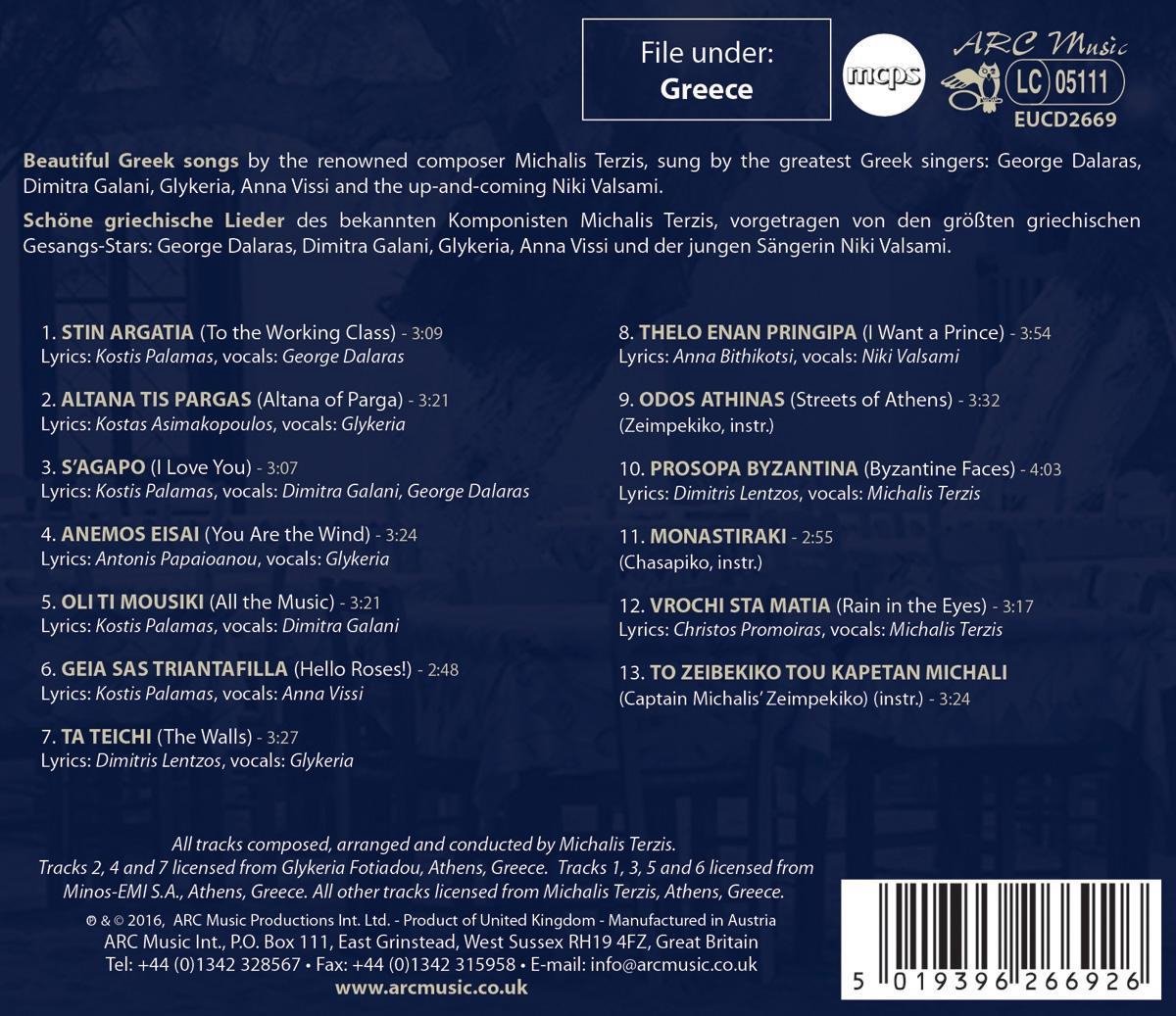 Best Greek Songs, Michalis Terzis | CD (album) | Muziek | bol.com