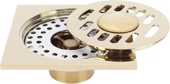 Gouden Doucheput Vierkant - 10x10 cm - Moderne douche put ...