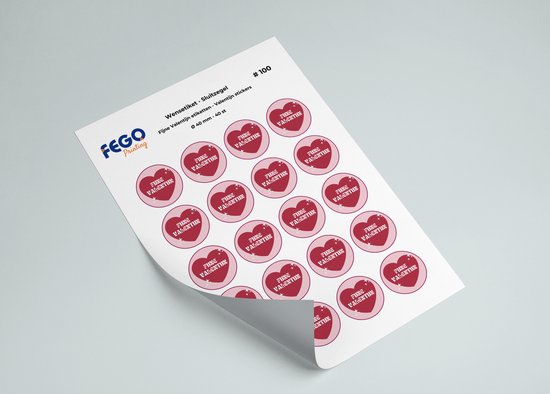Wensetiket - Sluitzegel - Fijne Valentijn etiketten - Valentijn ...