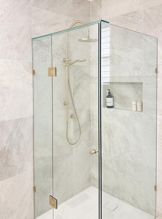 Owen & Fich Messing Glasklem Douchewand 10mm – Glasbeslag Rechte Klem ...