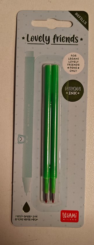 Legami Lovely friends vulling - 2 st - Neon groen | bol