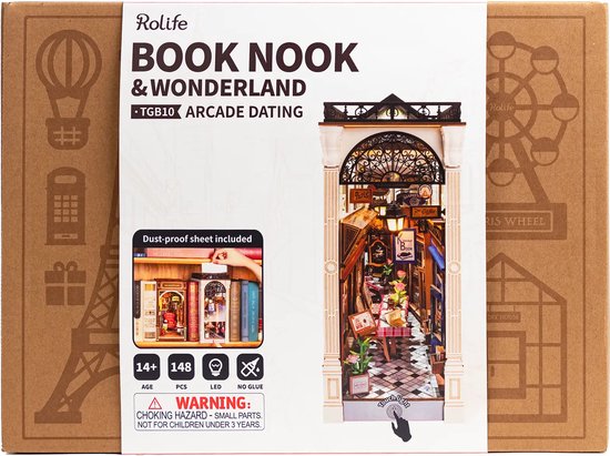 Robotime Book Nook Arcade Dating Book Nook TGB10 - Bouwpakket | bol