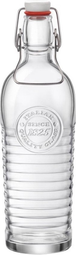 Bormioli Rocco beugelfles/weckfles - 2x - transparant - met beugeldop ...