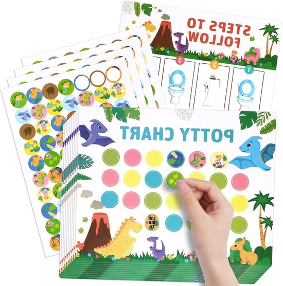 Beloningsbord potje - 10 dinosaurus beloningsborden en 280 ...