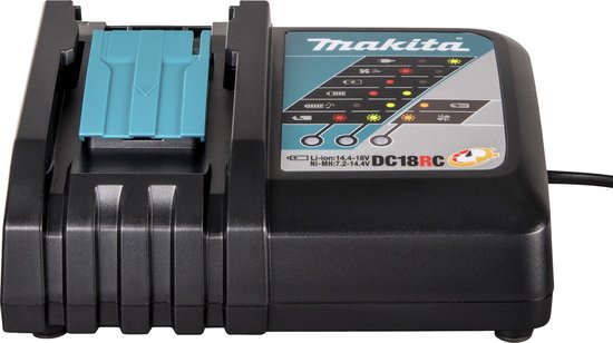 Makita Acculader Snellader DC18RC (Lader voor 14,4 V en 18 V Li-ion ...